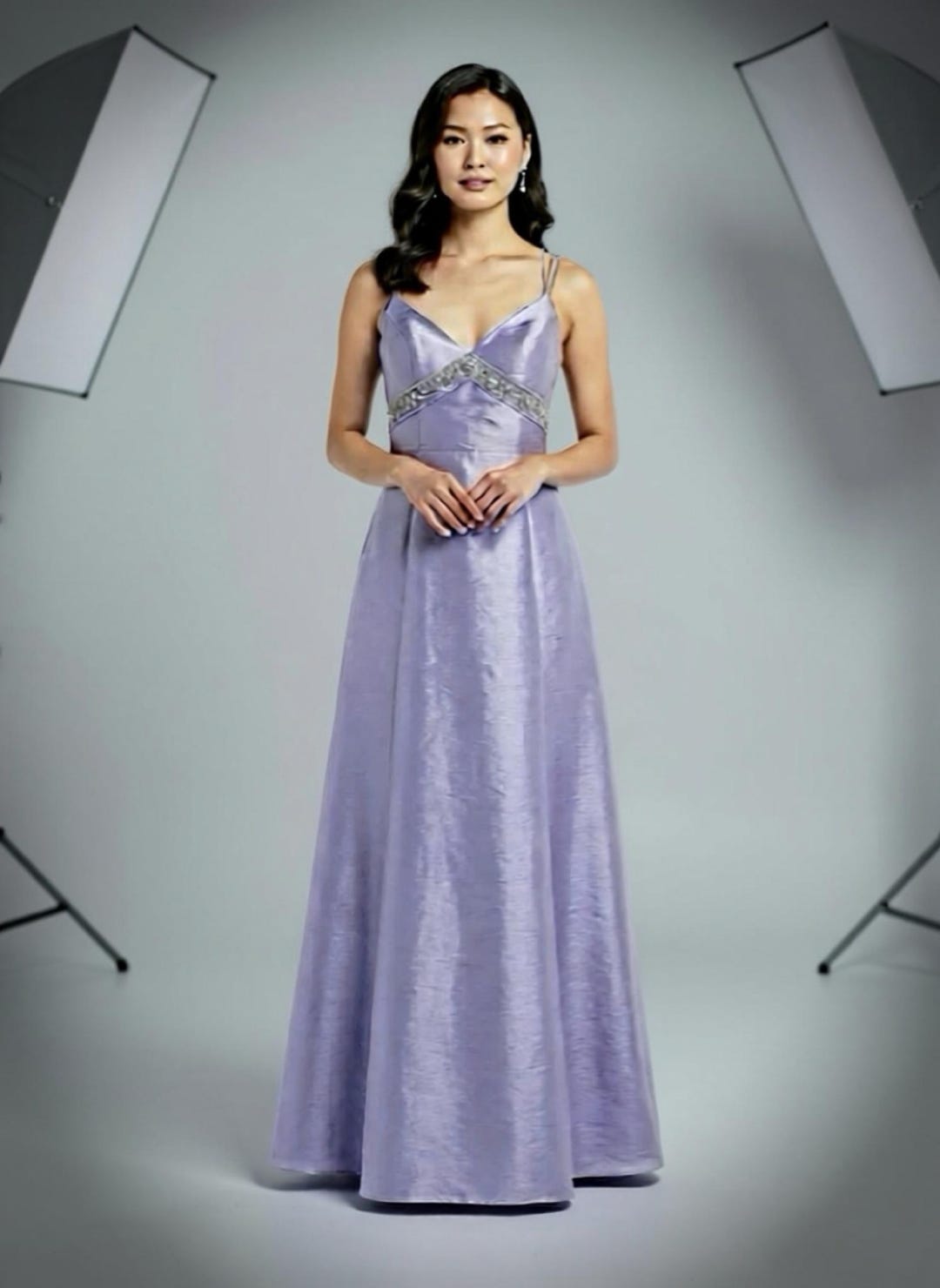 Vintage Viola Violet Ballgown, Prom Gown, Party Dress + Shawl Size USA ...