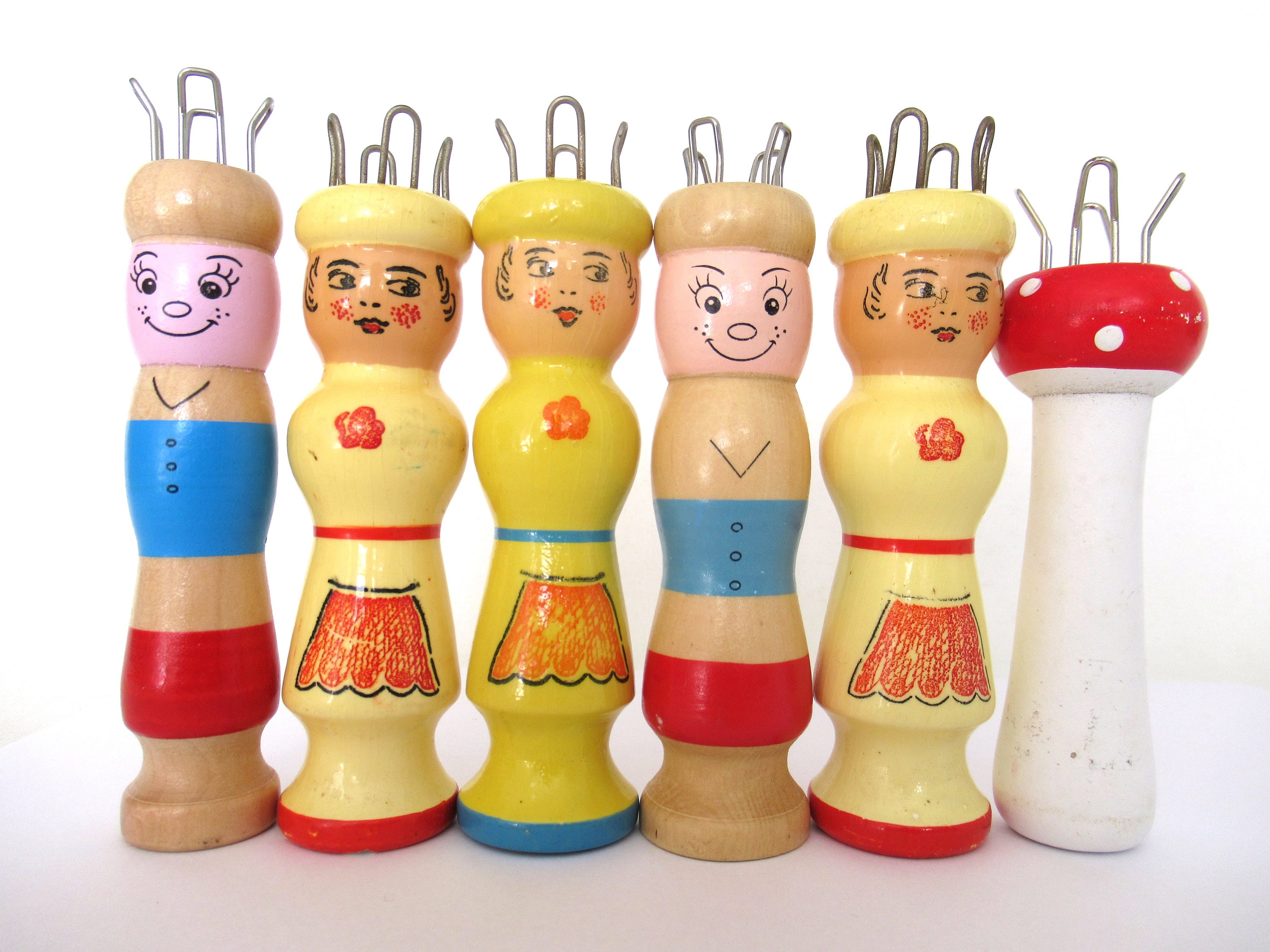 Vintage Wooden Knitting Doll, Knitting Spool, Knitting Nancy, French ...