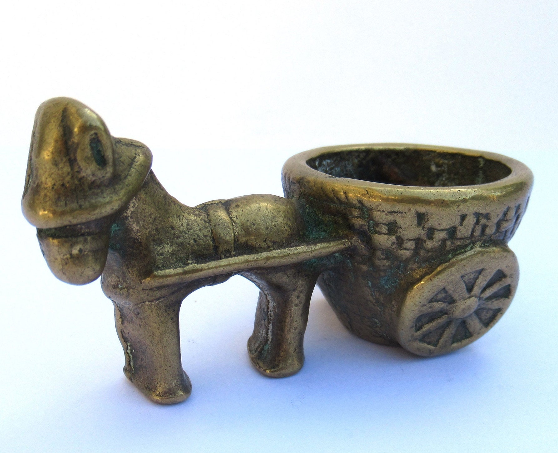 Vintage Messing Ezel Beeldje 8A0G3CK6 - Etsy