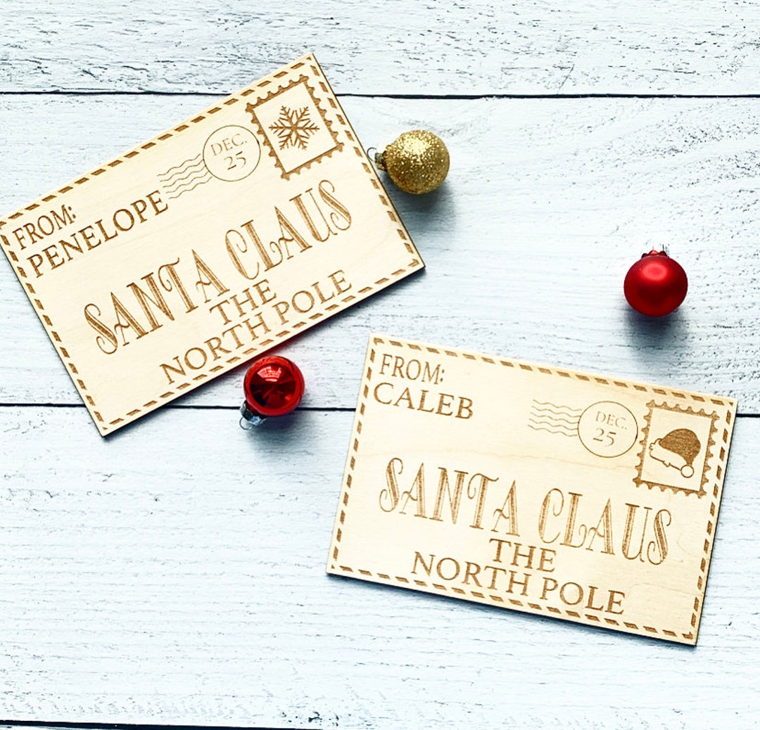 Letters to Santa, Santa Letters, Personalized Letters to Santa, Wood ...