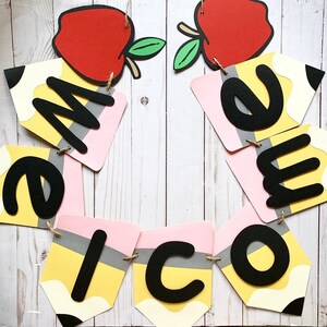 Back to School Banner, Welcome Back to School, Pencil Banner, Classroom ...