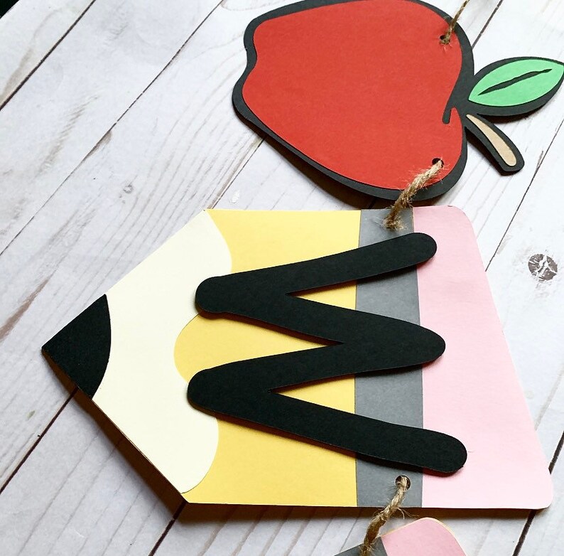 Back to School Banner Welcome Back to School Pencil Banner - Etsy