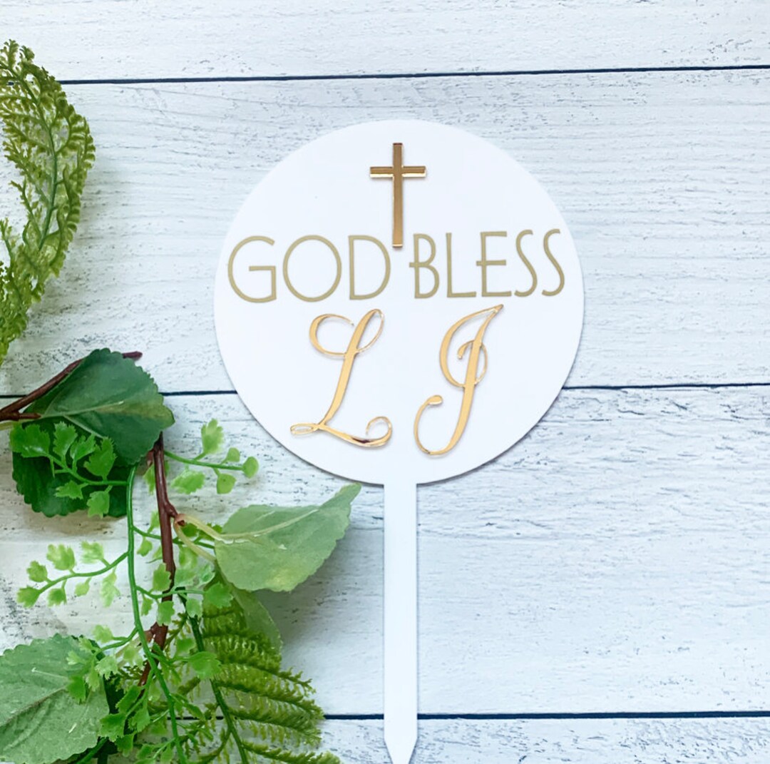 Communion Cake Topper Dedication Cake Topper Baptism Cake - Etsy