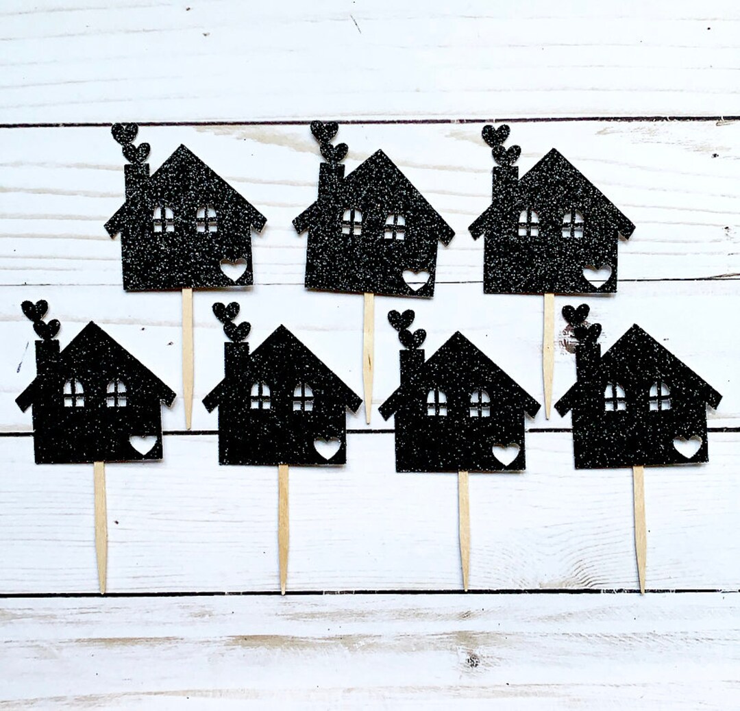 Real Estate,housewarming Cupcake Toppers, New Home Cupcake Toppers ...