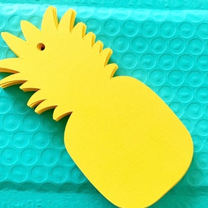 Pineapple Gift Tags Pineapple Favor Tags Pineapple Tropical - Etsy