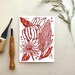 Roadrunner Greeting Card, New Mexico Card, Animal Linocut Print, Block ...