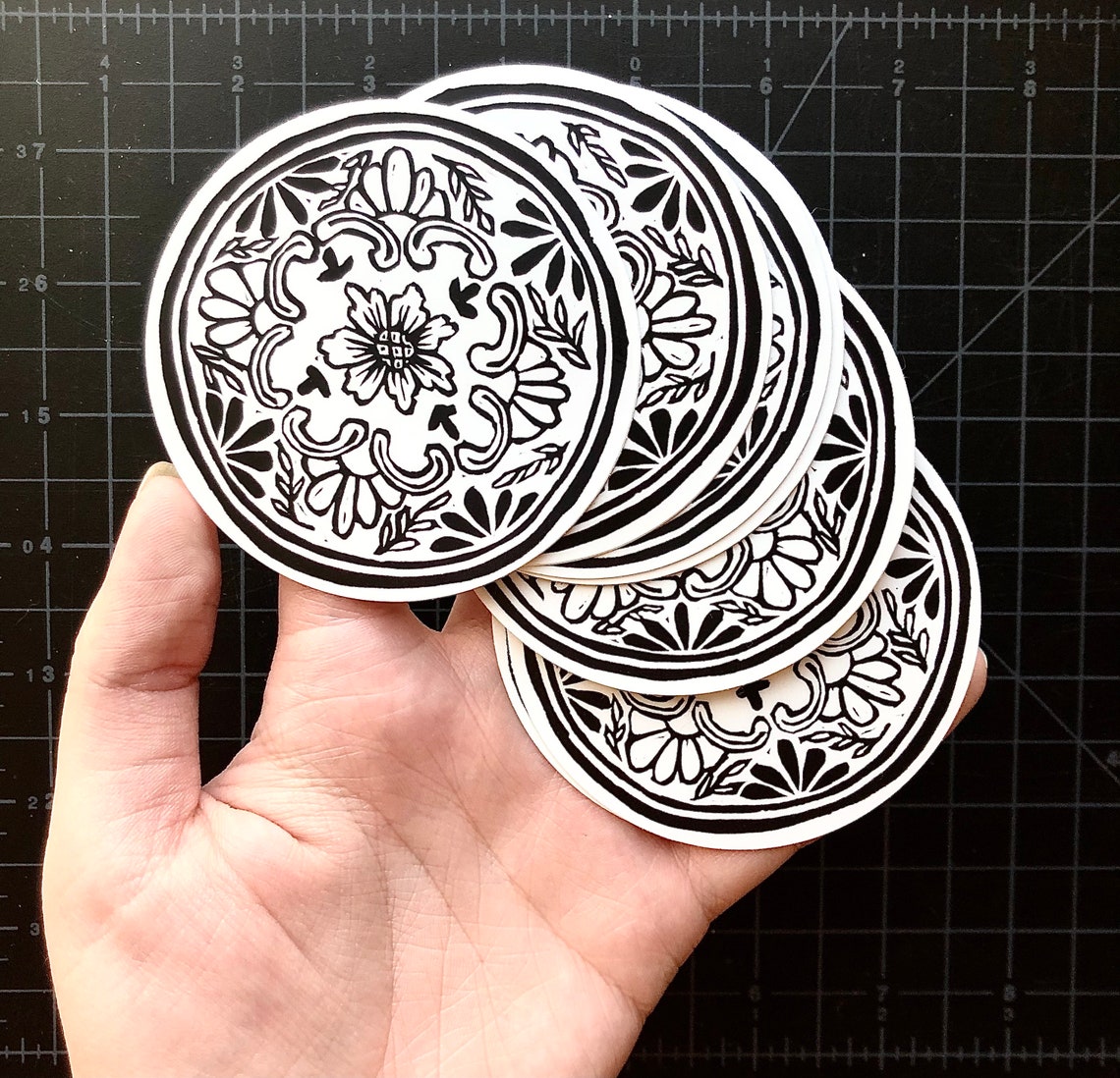 Plate Sticker Vinyl Die Cut Sticker Original Illustration | Etsy