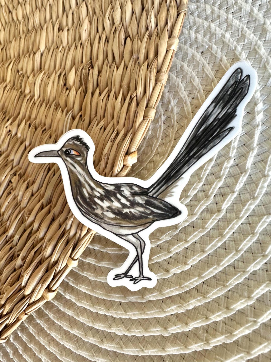 Roadrunner Sticker, Vinyl Die Cut Sticker, Original Illustration ...