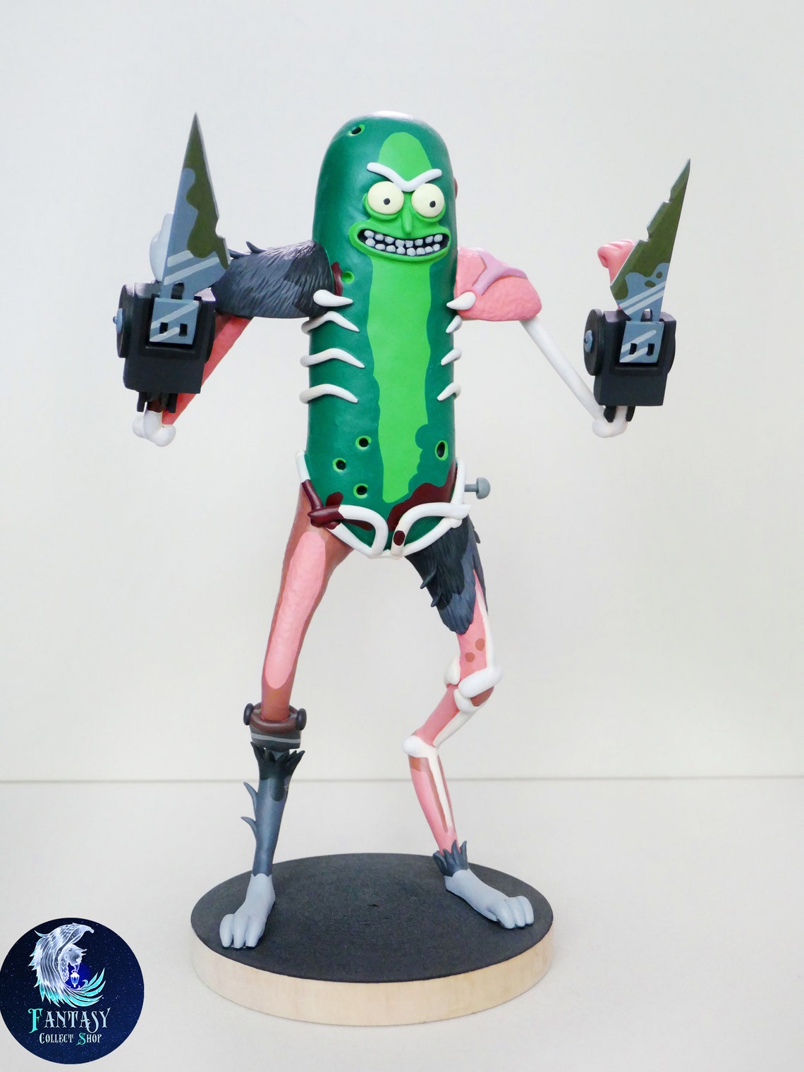 Pickle Rick from Rick and Morty figure crazy vegetable | Etsy