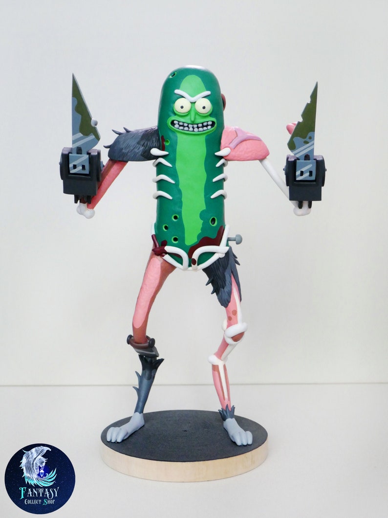 Pickle Rick from Rick and Morty figure crazy vegetable | Etsy