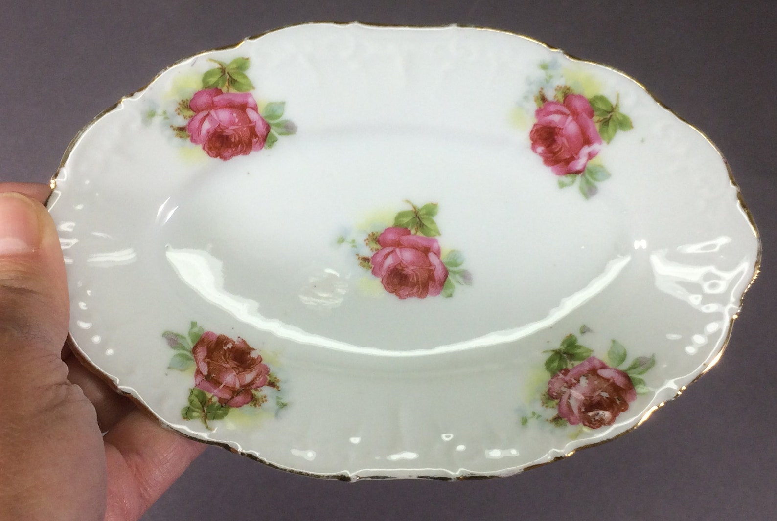 Rose Pattern Child's China Made in Germany Covered Dish - Etsy