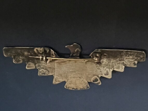 Navajo Native American Thunderbird Pin Hand Made Hand… - Gem