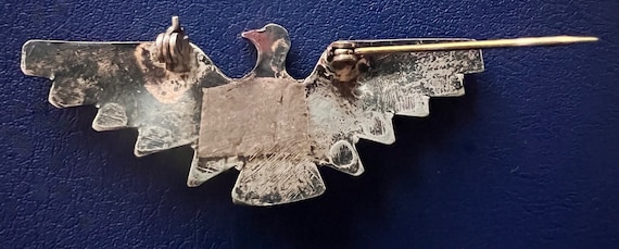 Navajo Native American Thunderbird Pin Hand Made Hand… - Gem