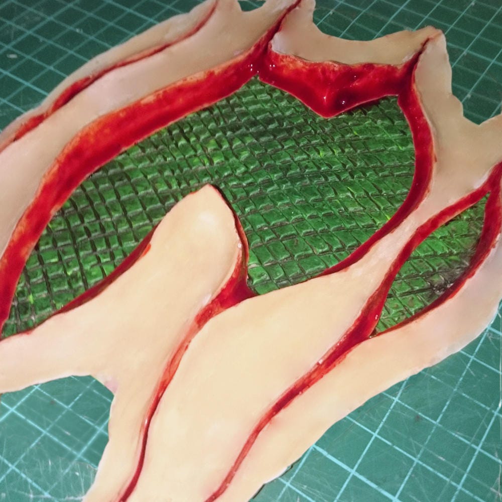 Dragon Skin reveal Scar 1 Large Claw Slash Wound Latex - Etsy
