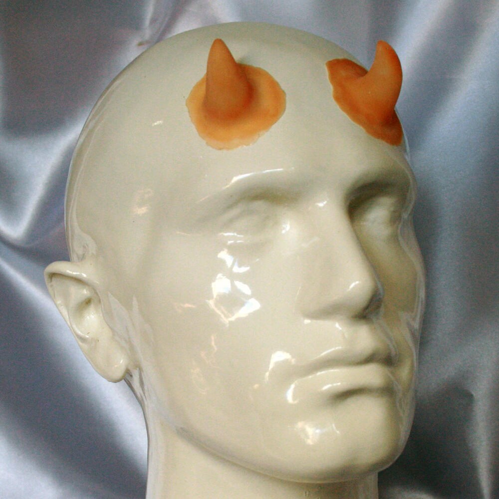 Small Horn Devil/ Fawn/ Creature deep & Hollow Latex - Etsy UK