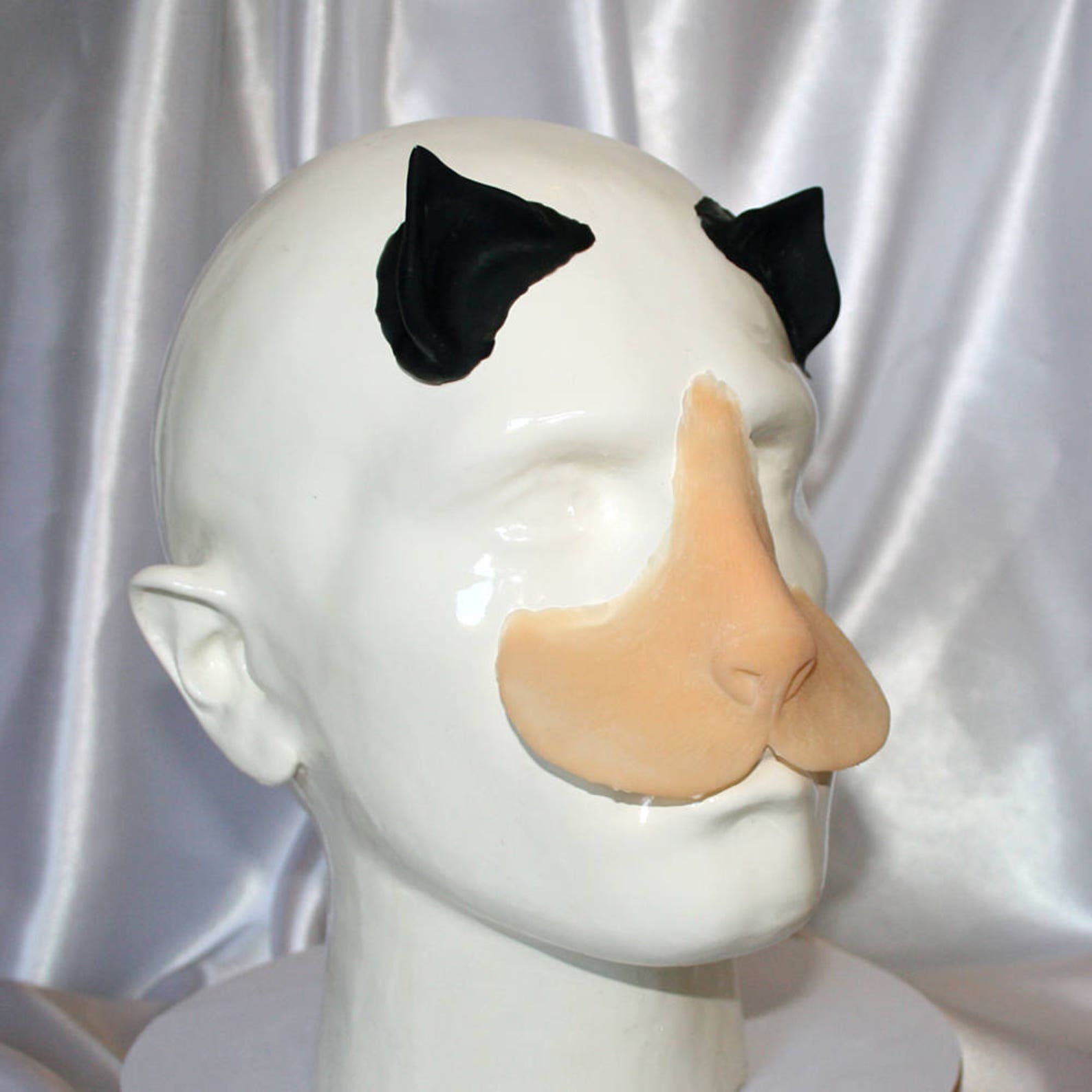 Cat Costume Prosthetic Set -detailed Latex Nose & Ears Character Set ...