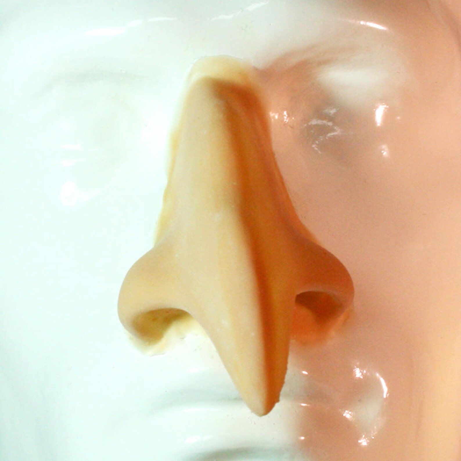 Witch nose 2 hook wizard hag crone-soft & supple latex | Etsy