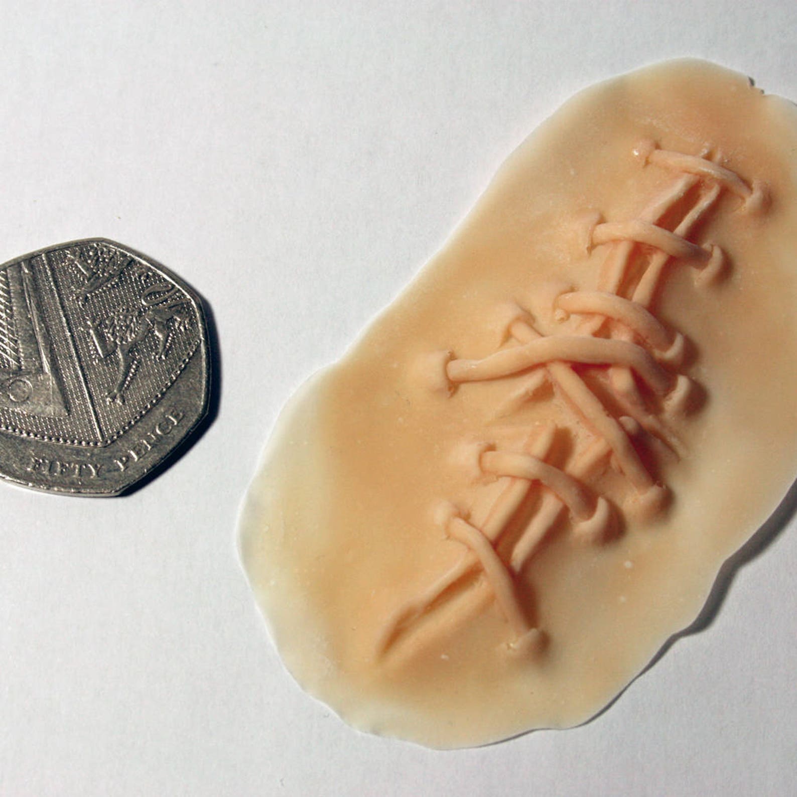 Stitches Deep and Detailed Latex Prosthetic Scar for Theater, Am Dram ...