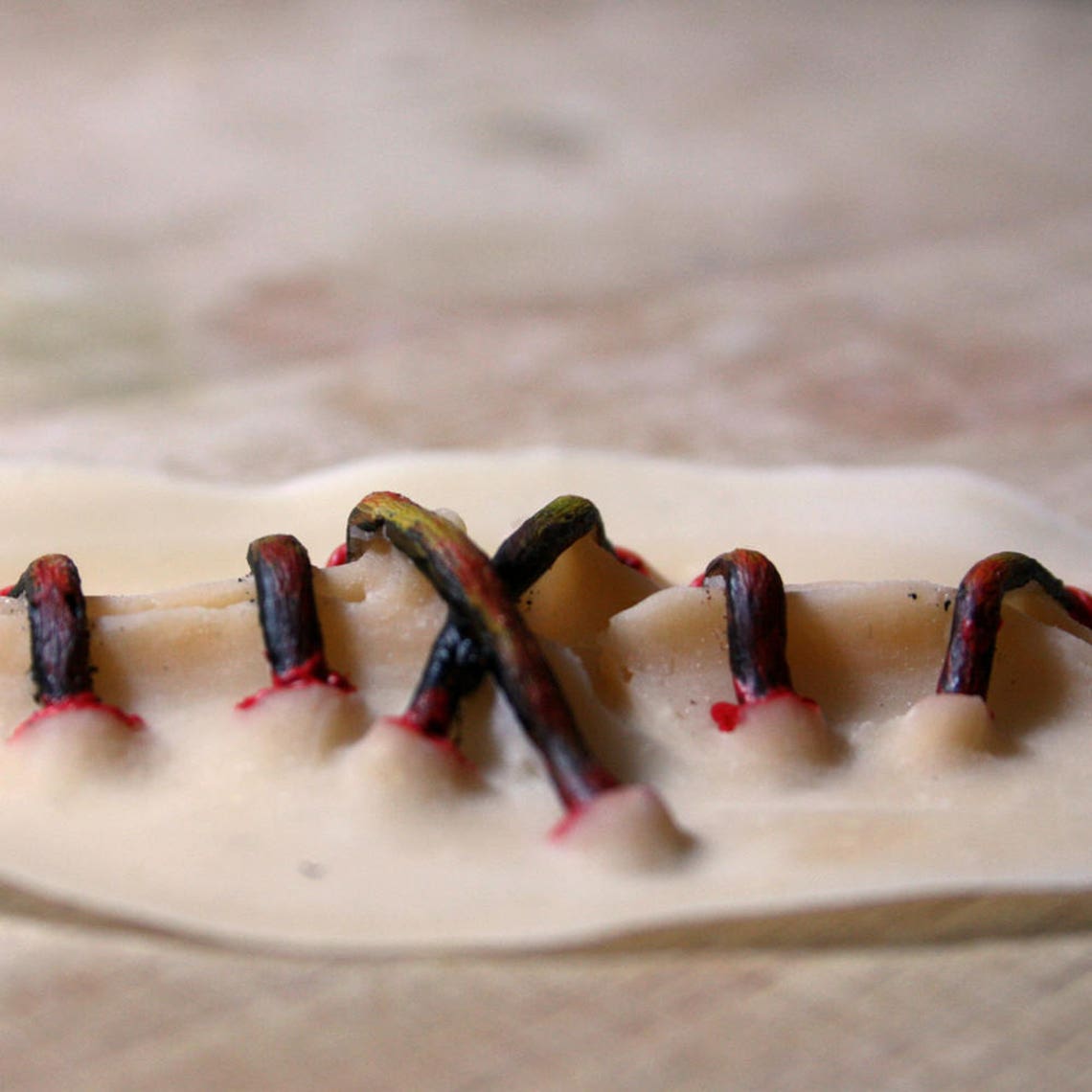 Stitches Deep and Detailed Latex Prosthetic Scar for Theater | Etsy