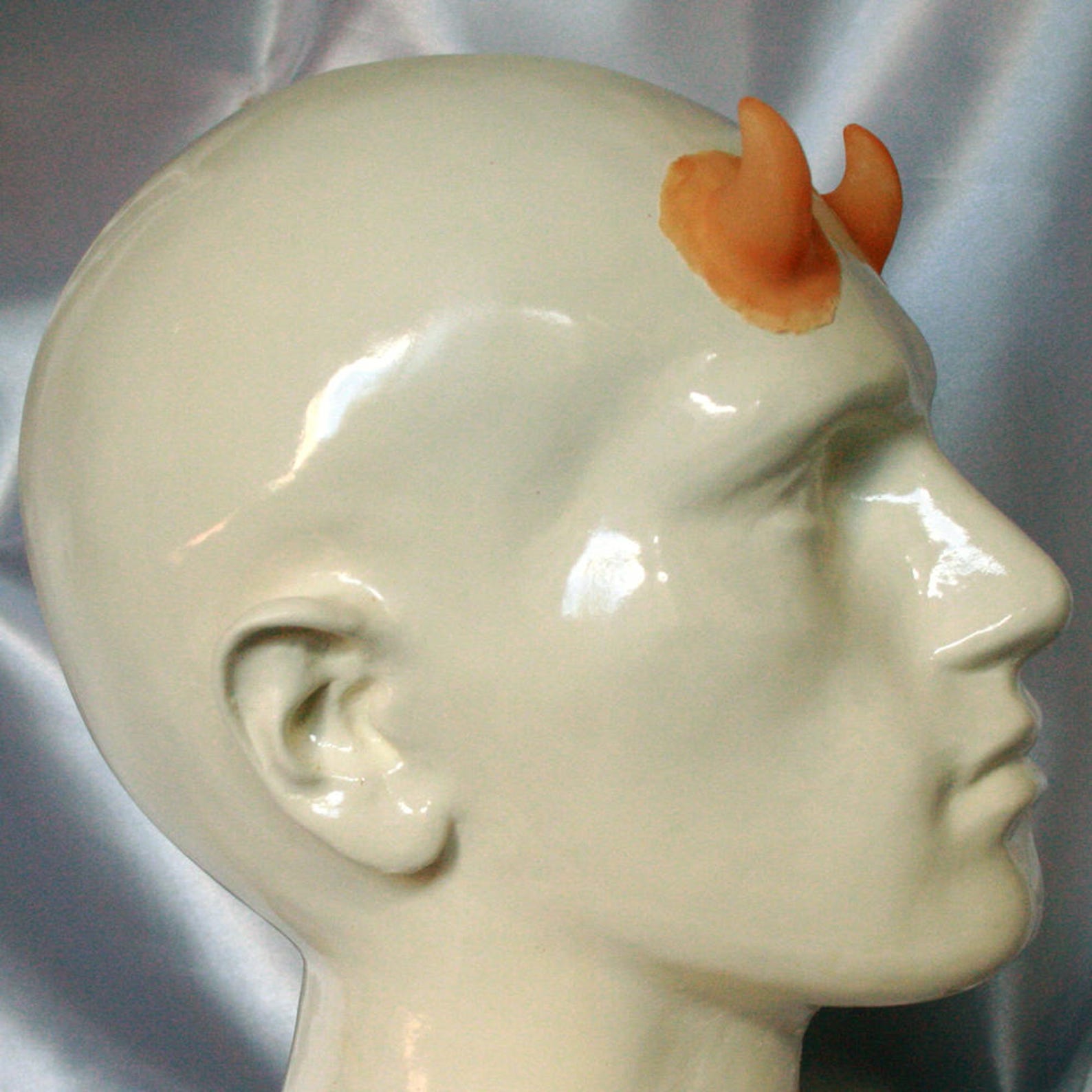 Small Horn Devil/ Fawn/ Creature deep & Hollow Latex - Etsy UK