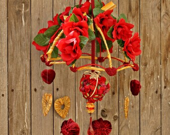 Boho chandelier | Etsy