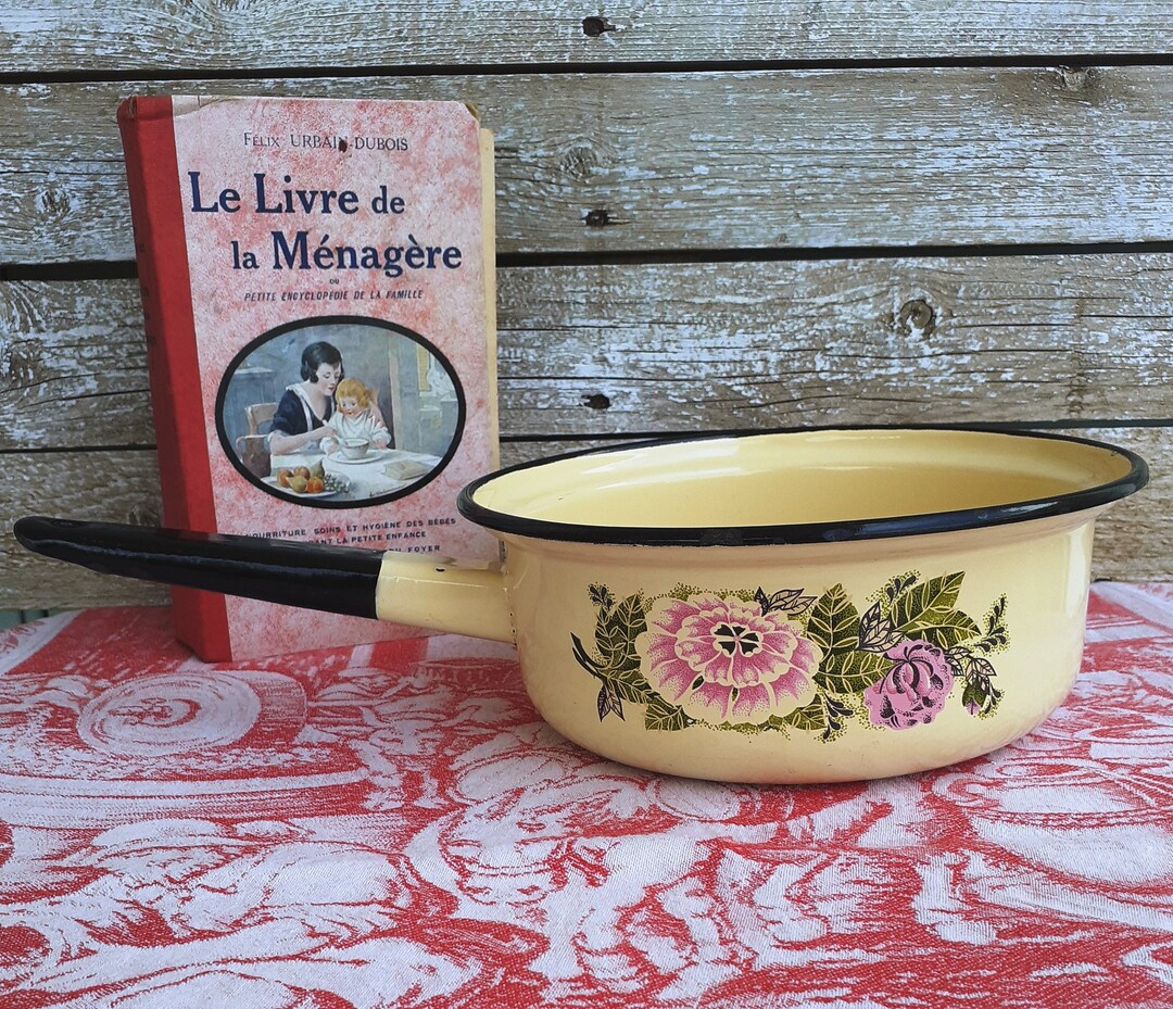 Vintage Enamel Colander, Vintage Soviet Enamelware Colander, Vintage ...