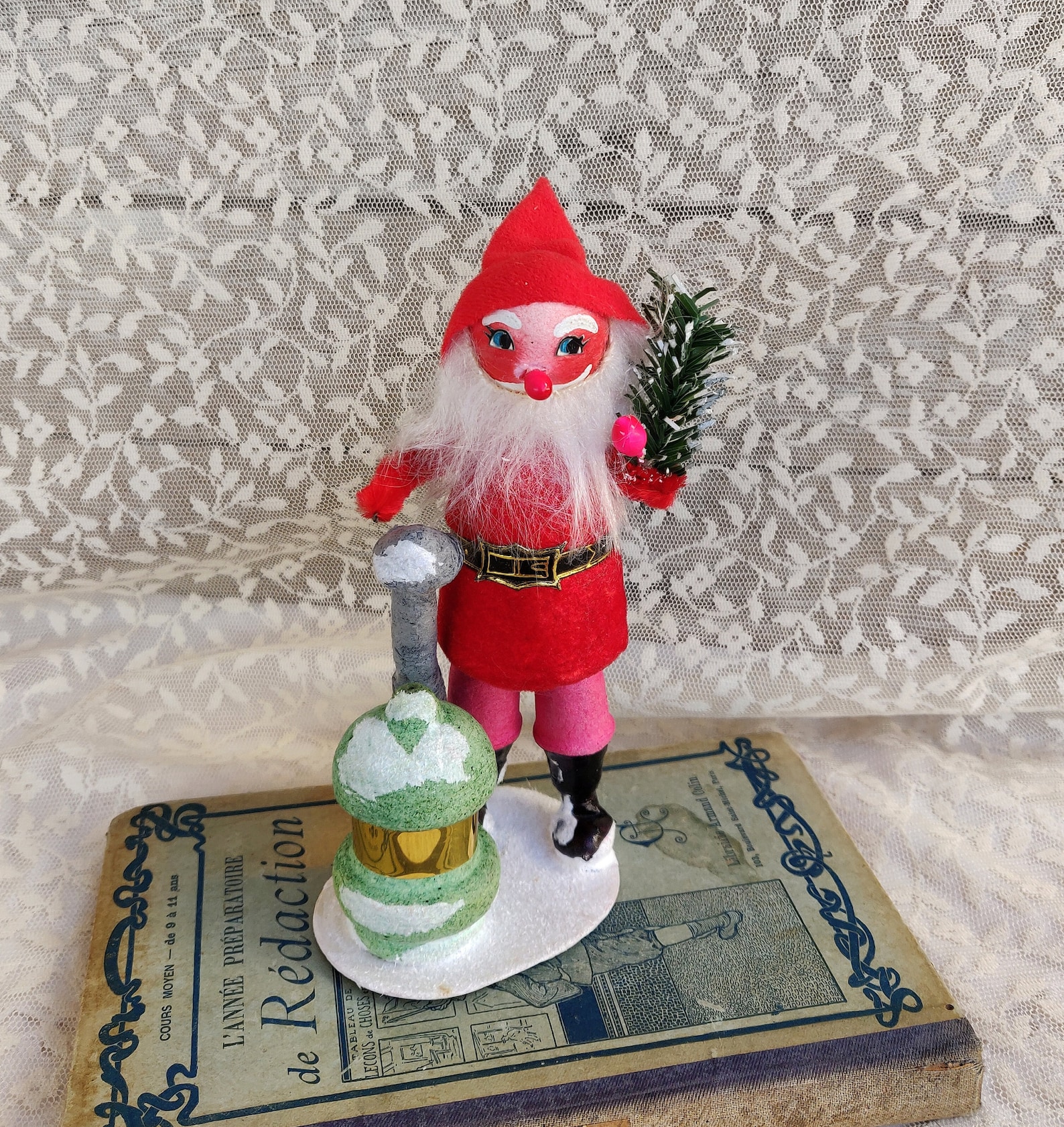 Santa Figurine Vintage Christmas Decorations, Antique Christmas ...