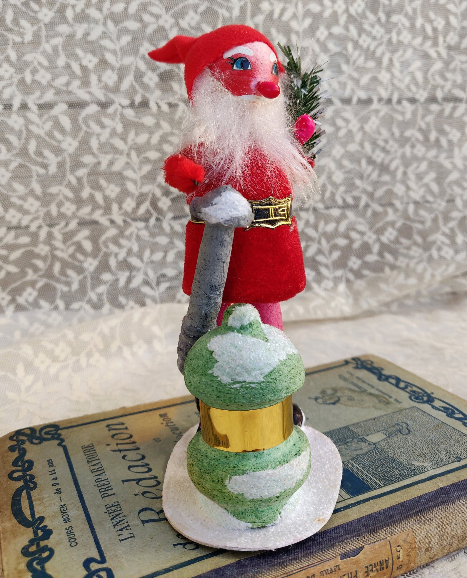 Santa Figurine Vintage Christmas Decorations, Antique Christmas ...