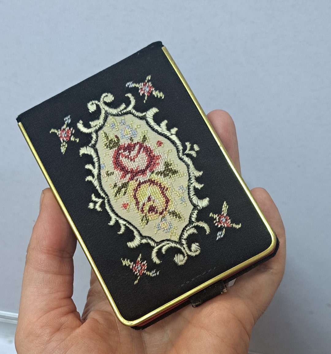 Hand Embroidered Manicure Case - Etsy