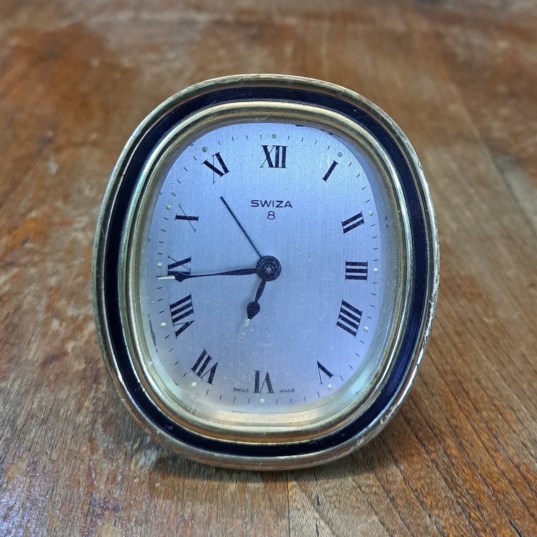 Swiza 8 Vintage Alarm Clock 50-60s Swiss Made - Etsy