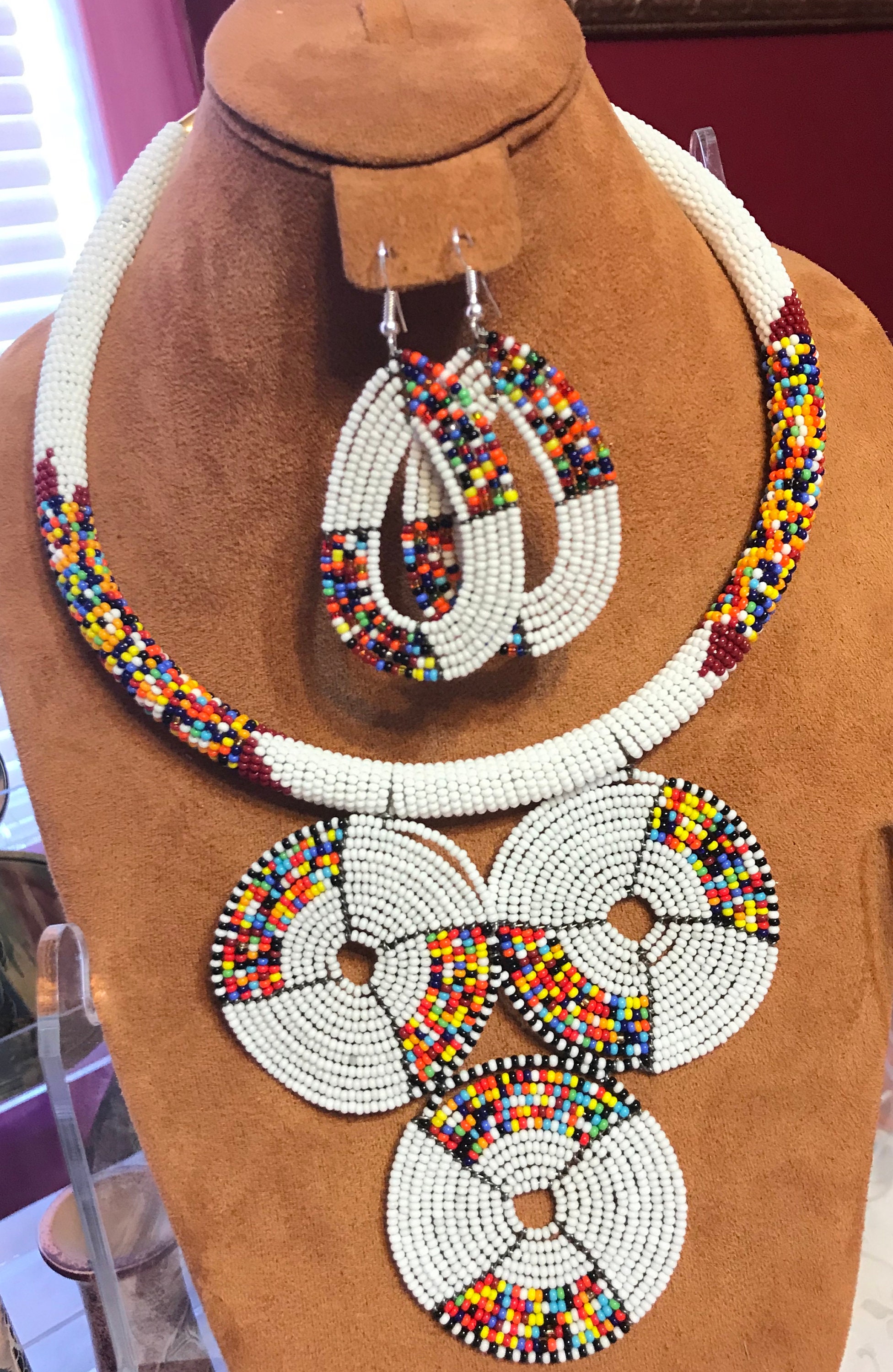 African Maasai Beaded Necklaces Etsy