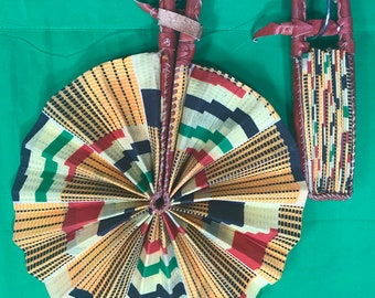 African Folding Fan - Etsy