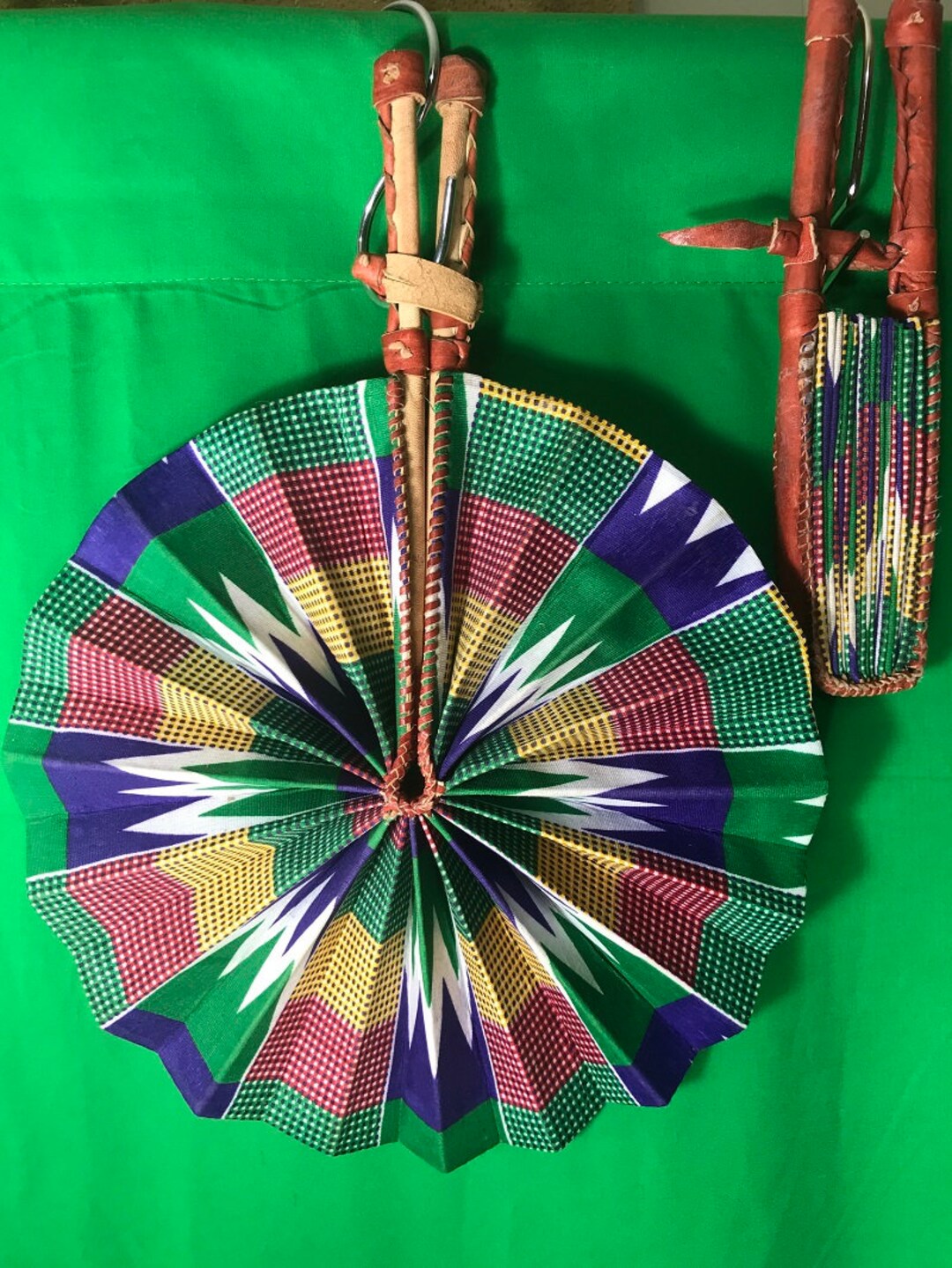 African Folding Fan - Etsy