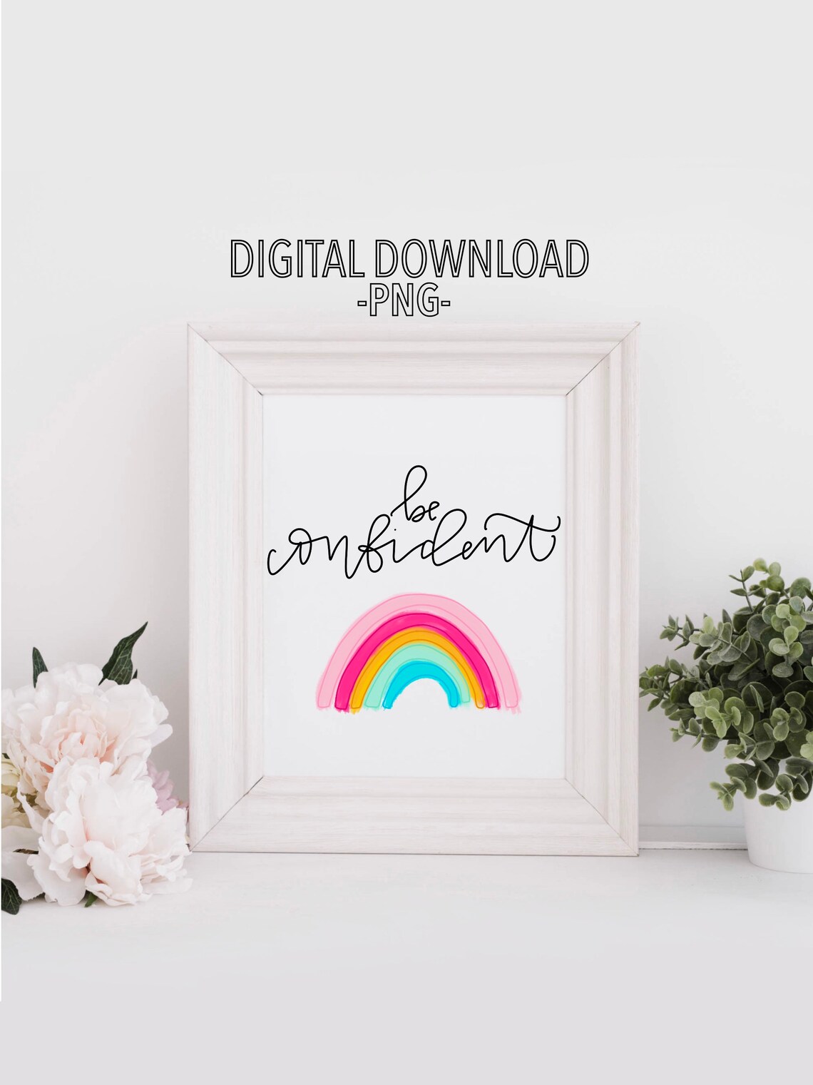 Be Confident - Printable Calligraphy Digital Download - Etsy