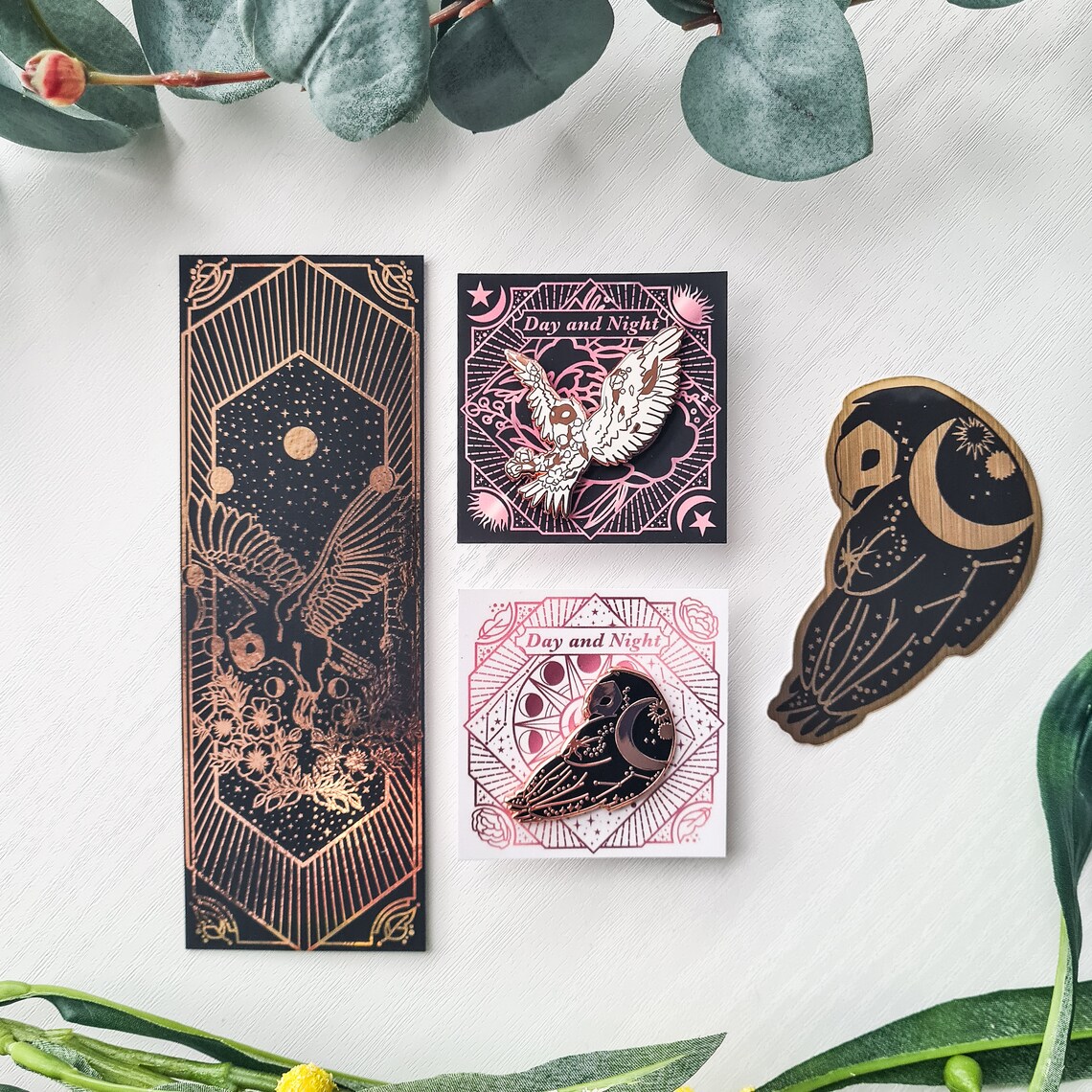 Owl Bundle Celestial Bundle Collection Owl Gold Foil - Etsy UK