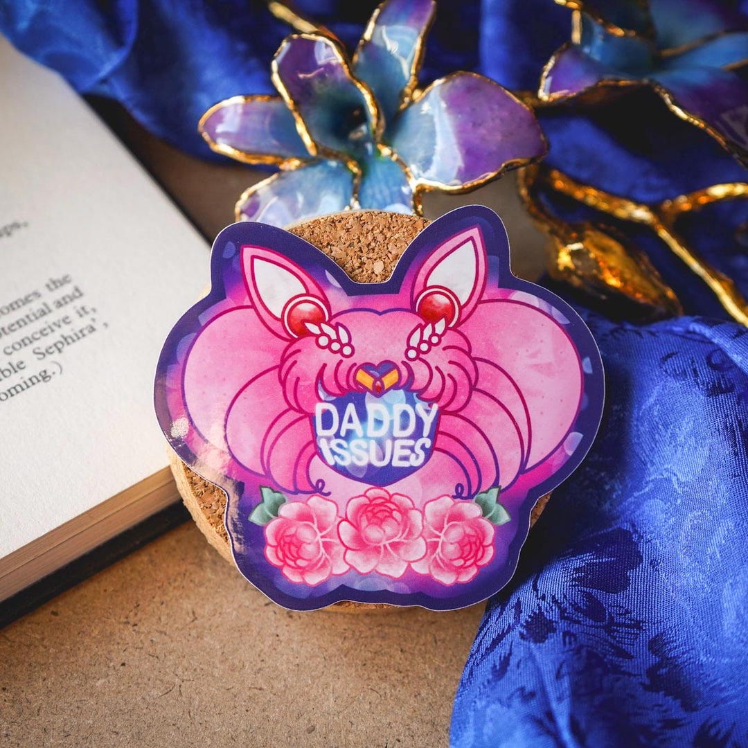 Daddy Issues Sticker, Pink Pastel Goth Sticker, Galaxy Pastel Sticker ...