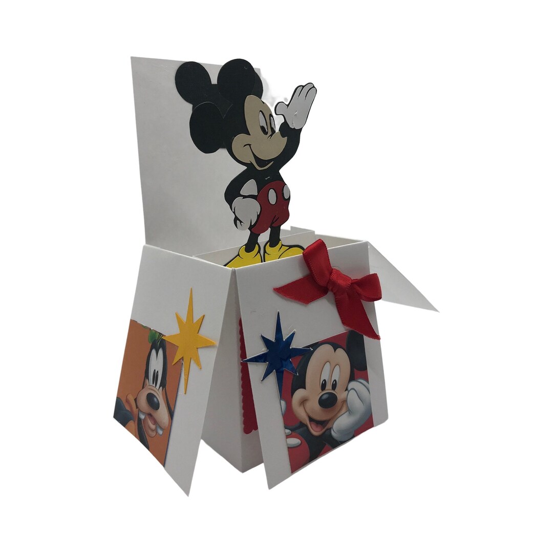 The Mickey Mouse Happy Birthday Greeting Pop-up Card - Etsy