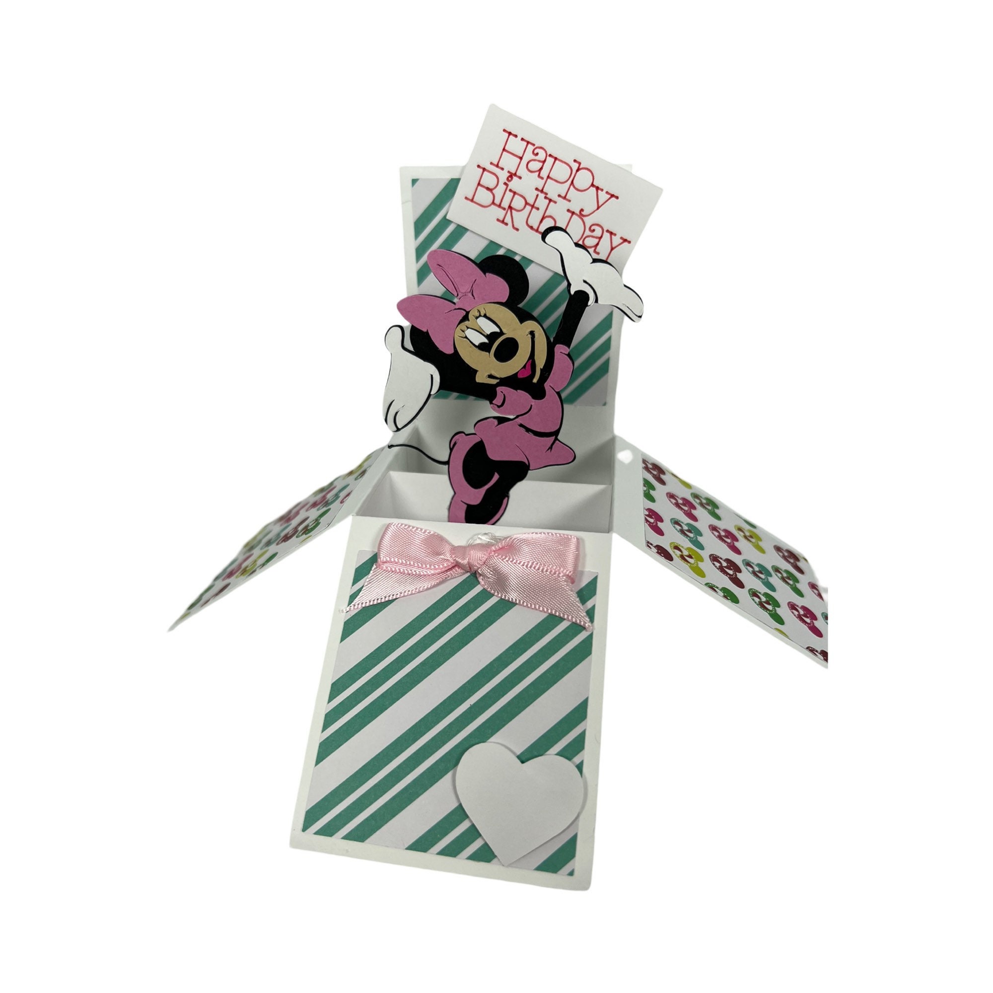 Disney Happy Birthday Minnie Mouse Pop-up Greeting Card - Etsy