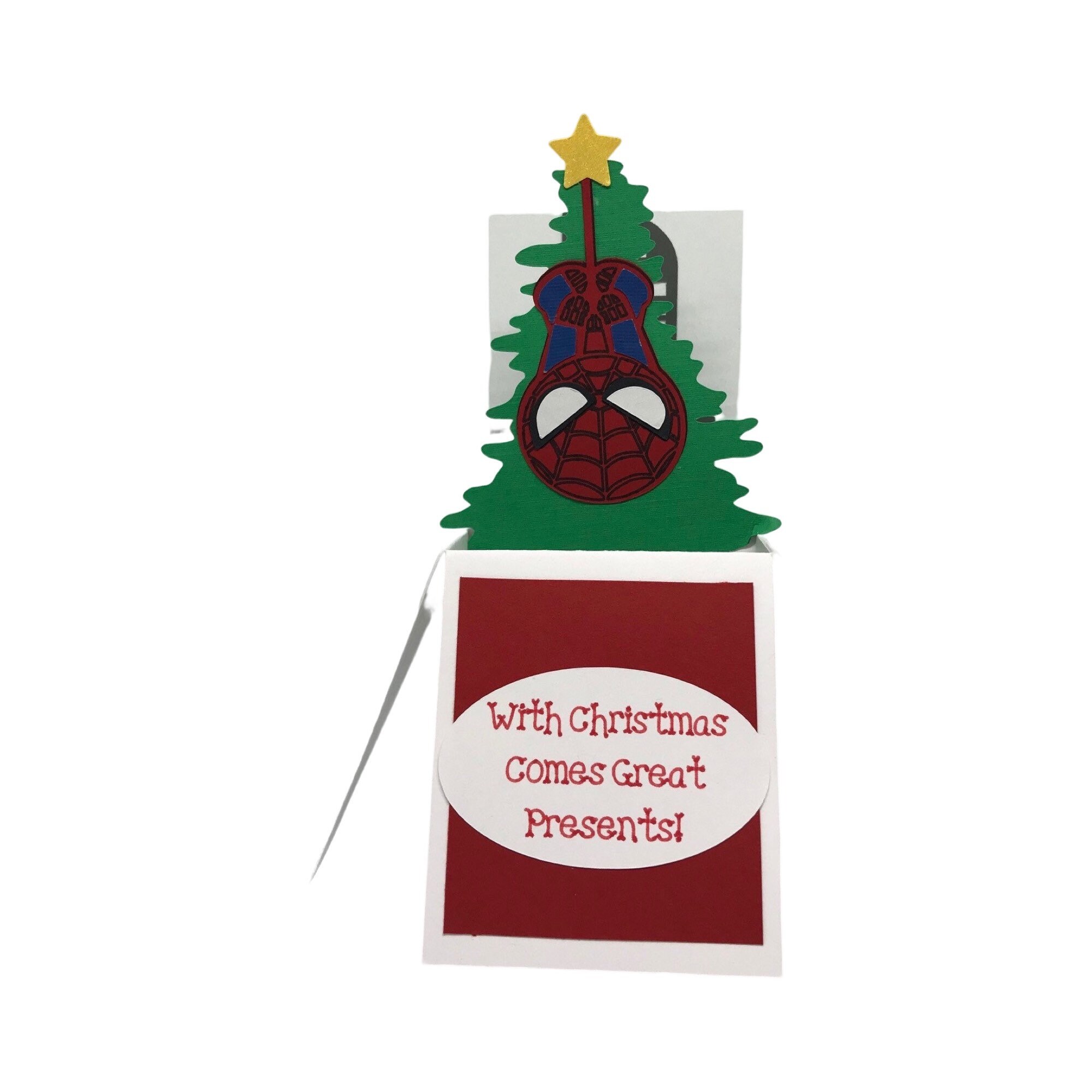 The Spider-man 3D Christmas Pop-up Box Greeting Card - Etsy
