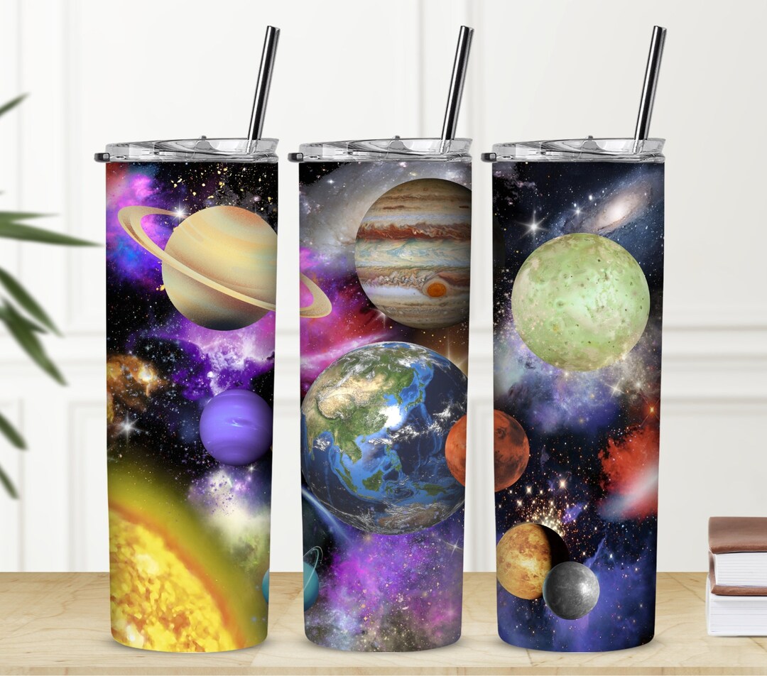 Solar System 20oz Skinny Tumbler Sublimation Designs for Straight ...