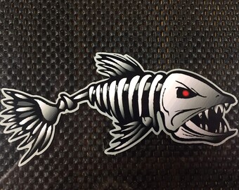Bone fish decal | Etsy
