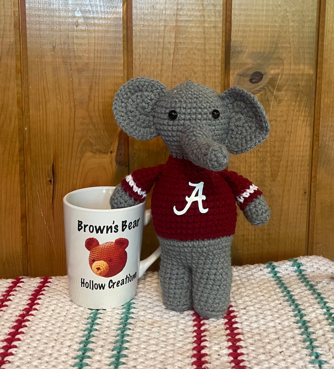 Stuffed Alabama Themed Elephant Roll Tide! - Etsy