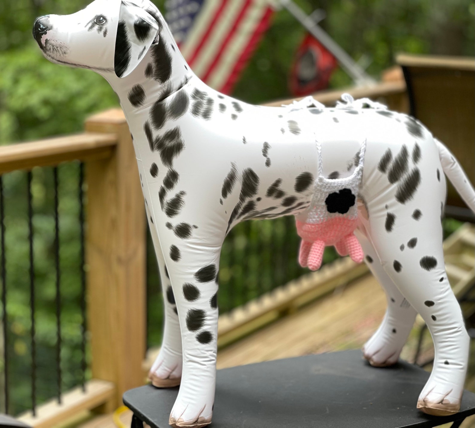 Udderly Adorable Cow Udder Dog Costume Horn hat Also - Etsy