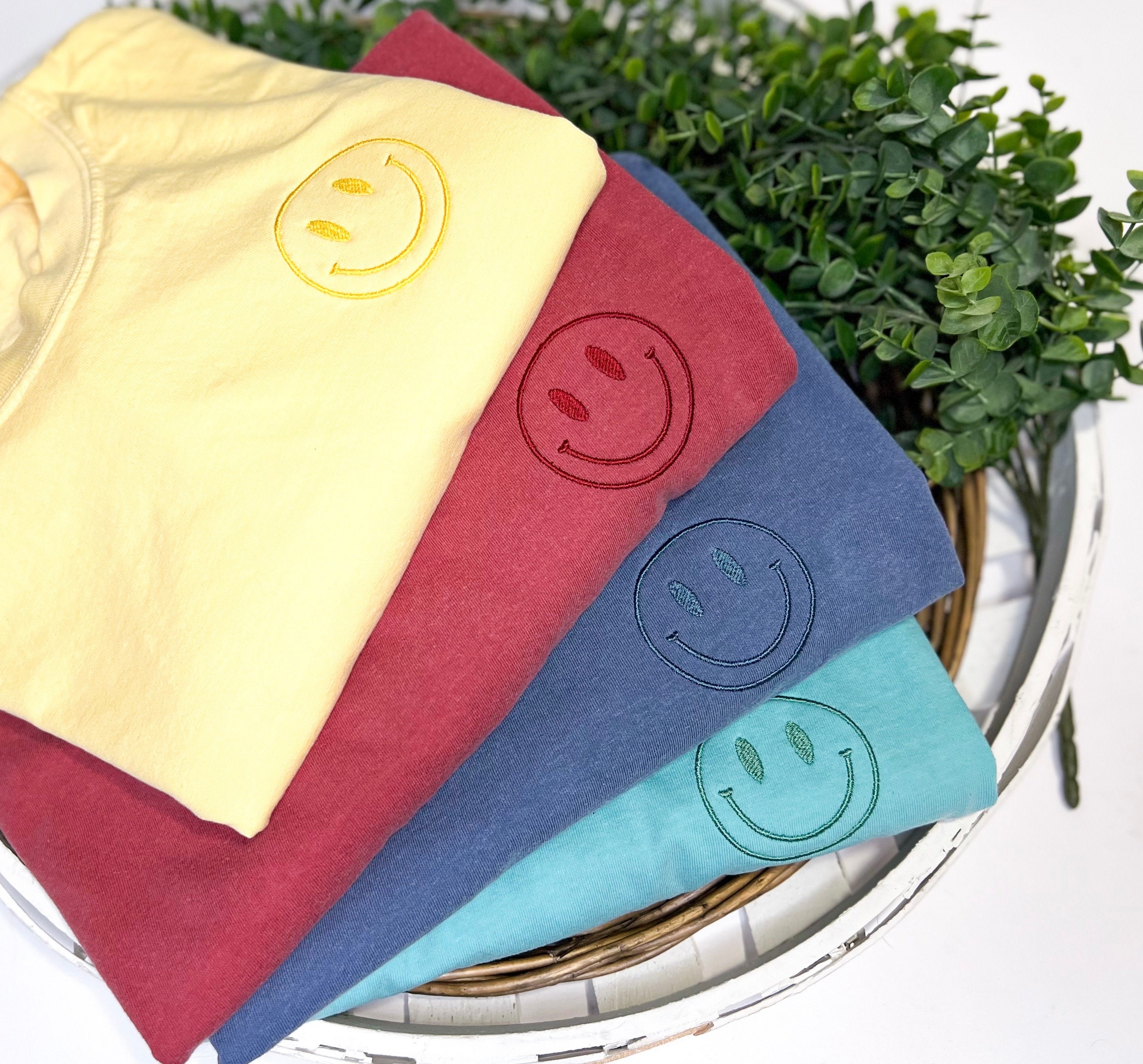 Smiley Face Comfort Colors, Happy Tonal T-shirt, Smile Shirt, Smile ...