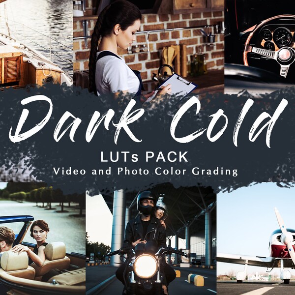 Dark Moody Luts Pack Color Grading in Filmora, Premiere Pro, Final Cut ...