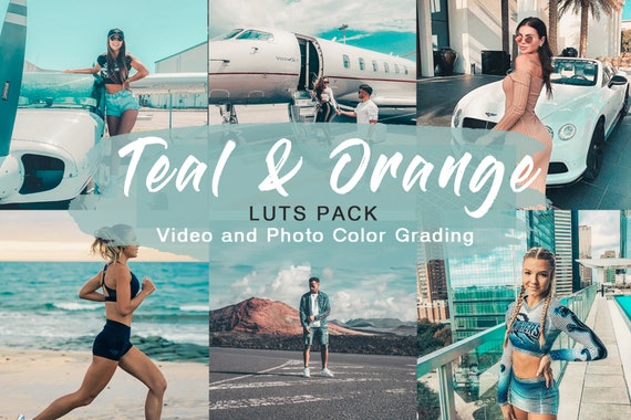TEAL & ORANGE Final Cut Luts Adobe Premiere Pro Luts - Etsy