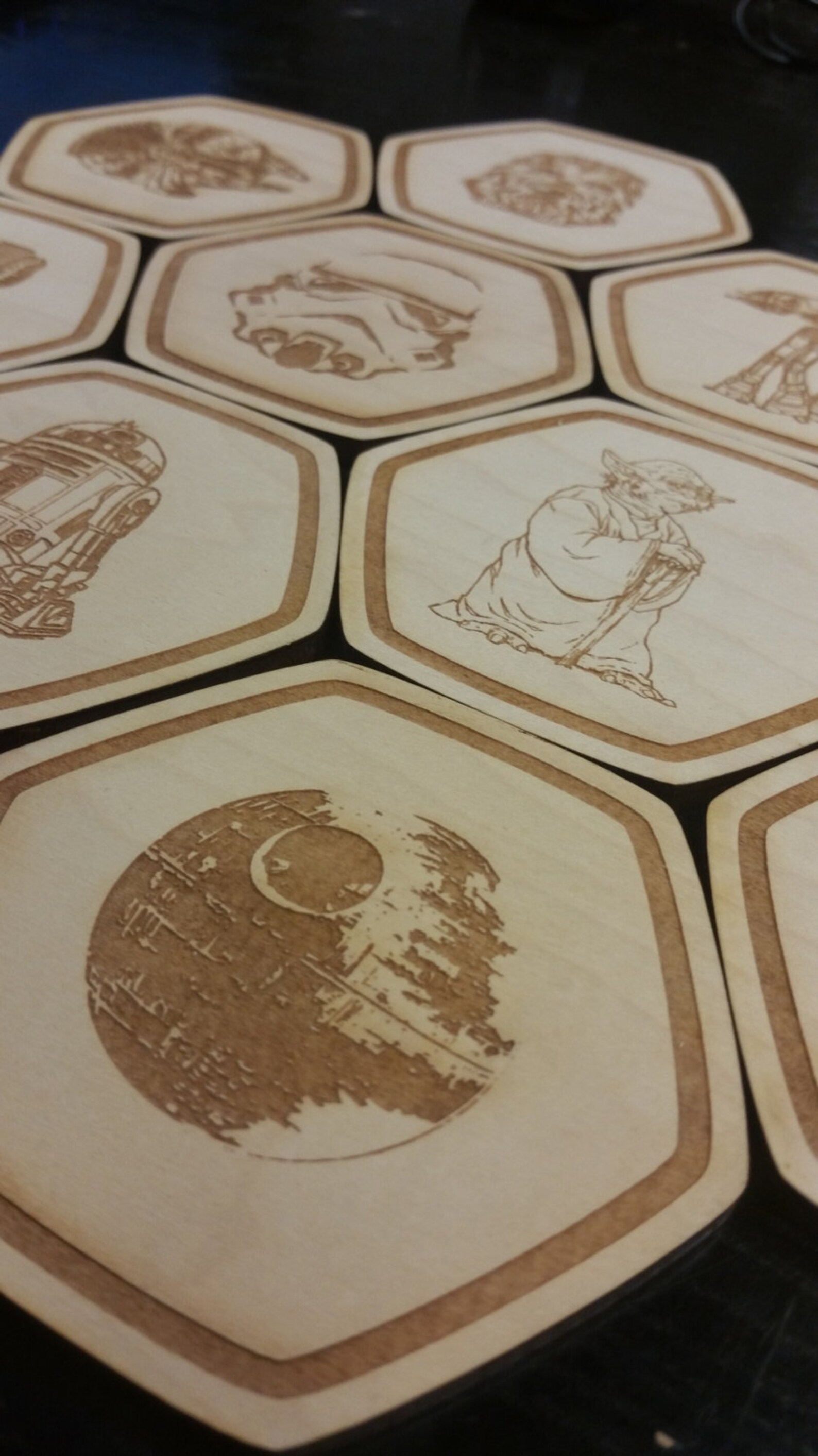 Star Wars Coasters Star Wars Party Decorations Star Wars | Etsy