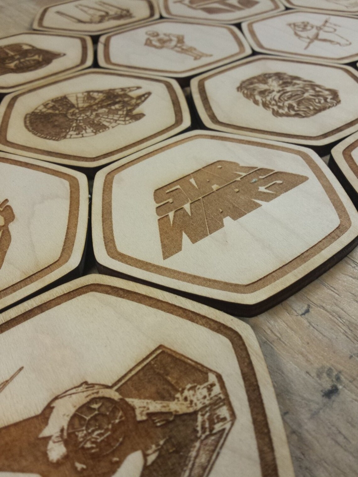 Star Wars Coasters Star Wars Party Decorations Star Wars | Etsy