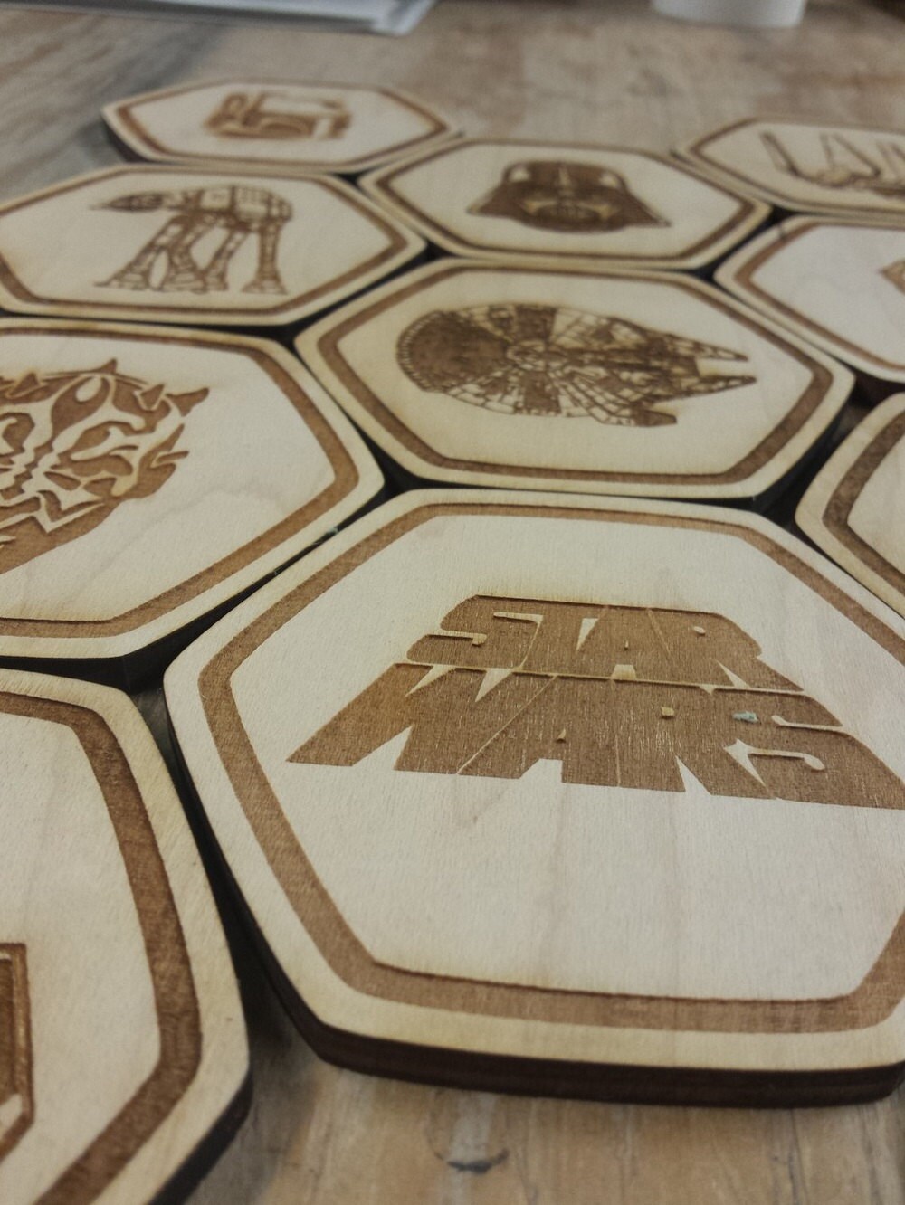 Star Wars Coasters Star Wars Party Decorations Star Wars | Etsy