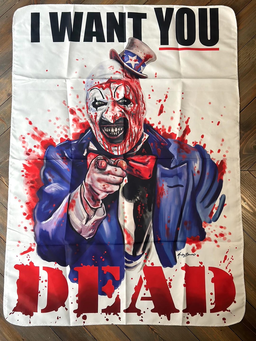 Uncle Art terrifier Themed 27x39 Flag - Etsy